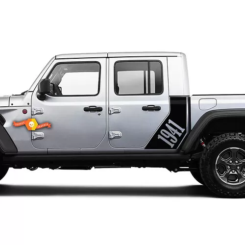 Jeep Gladiator Side War 1941 Estrella calcomanía Estilo de fábrica ...
