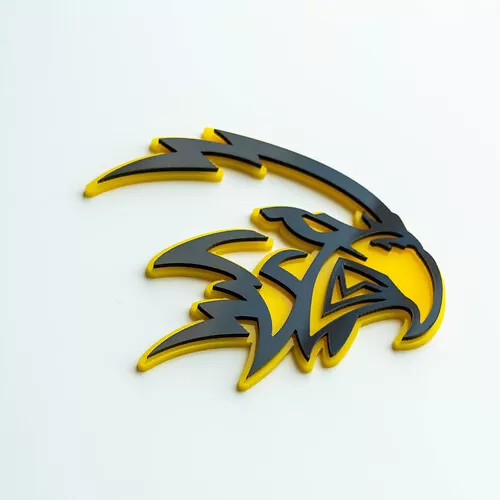 Insignia 3D personalizada, logotipo de Trackhawk Hellhawk, emblema de ...