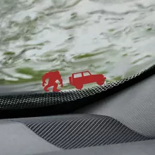 Calcomanía de esquina de huevo de Pascua para parabrisas Yeti Bigfoot ...