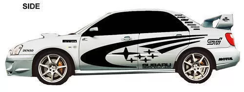 Subaru impreza wrx world rally team kit vinilo gráficos logo calcomanías