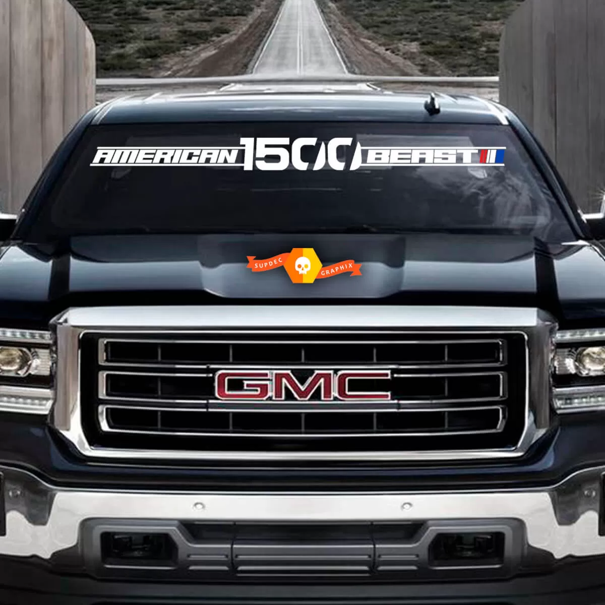 Nuevo Dodge Ram 1500 Hemi Rebel American Beast Calcomanía para parabrisas